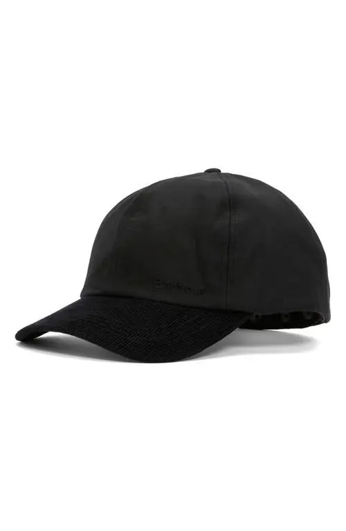 Barbour Ashby Adjustable Baseball Cap - Black