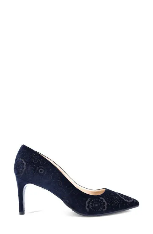 Ron White Pointed Toe Pump - French Navy
