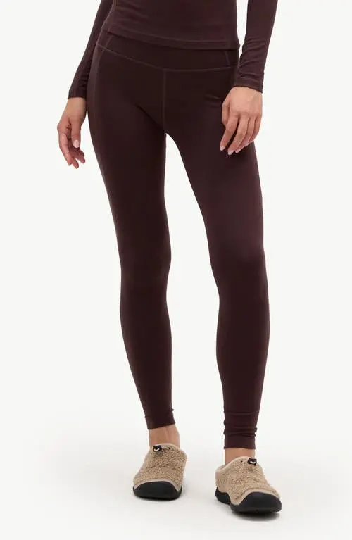 HALFDAYS Ruth Base Layer Leggings - Espresso