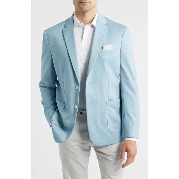 DANIEL HECHTER Neppy Knit Sport Coat - Blue