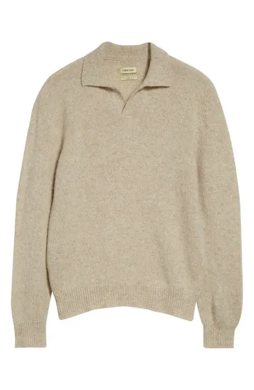 De Bonne Facture Long Sleeve Wool Polo Sweater