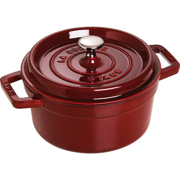 STAUB 2.75-quart Enameled Cast Iron Dutch Oven - Grenadine