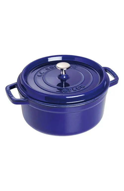 STAUB 2.75-quart Enameled Cast Iron Dutch Oven - Dark Blue