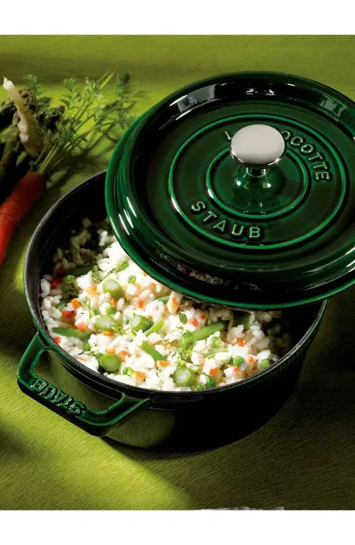 STAUB 2.75-quart Enameled Cast Iron Dutch Oven - Basil