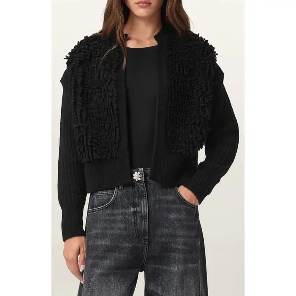 ALLSAINTS Elias Loopy Wool Blend Cardigan