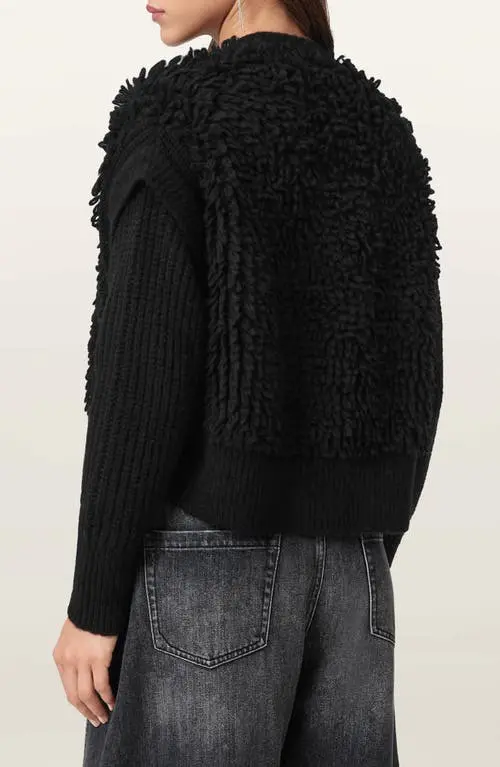 ALLSAINTS Elias Loopy Wool Blend Cardigan