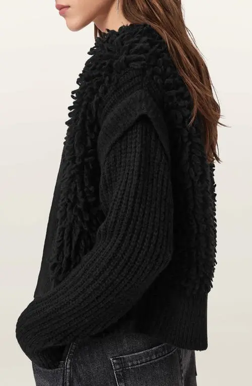 ALLSAINTS Elias Loopy Wool Blend Cardigan