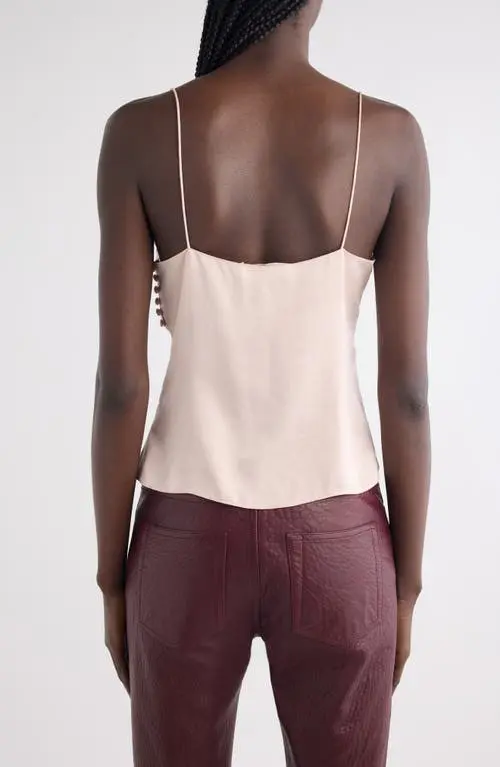 Chloé Washed Silk Satin & Lace Camisole