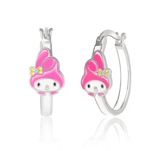 HELLO KITTY My Melody Hoop Earrings - Silver