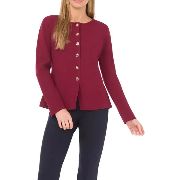Ted Baker London Collarless Cardigan - Vineyard