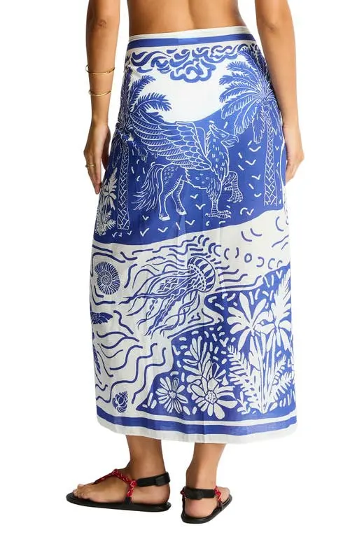 SEA LEVEL Jungle Lino Long Pareo Sarong