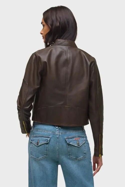 Hudson Jeans Leather Moto Jacket