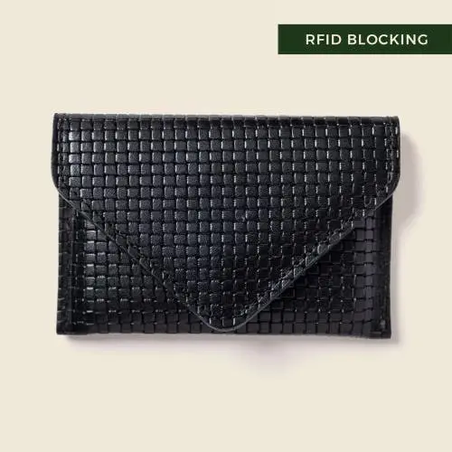 CASUPO Mini Envelope Wallet With Rfid Protection - Black Limited Edition