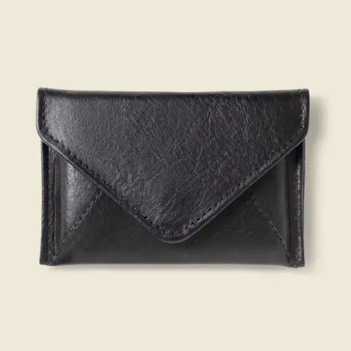 CASUPO Mini Envelope Wallet With Rfid Protection - Black