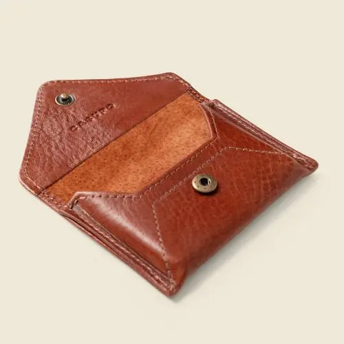 CASUPO Mini Envelope Wallet With Rfid Protection - Chocolate