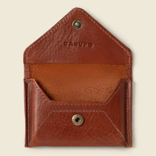 CASUPO Mini Envelope Wallet With Rfid Protection - Chocolate