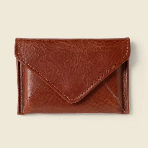 CASUPO Mini Envelope Wallet With Rfid Protection - Chocolate