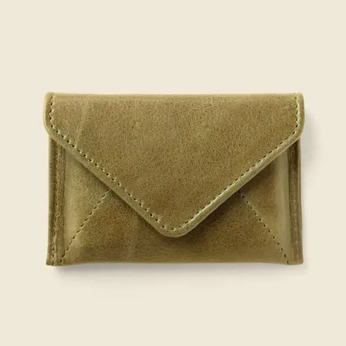 CASUPO Mini Envelope Wallet With Rfid Protection - Olive