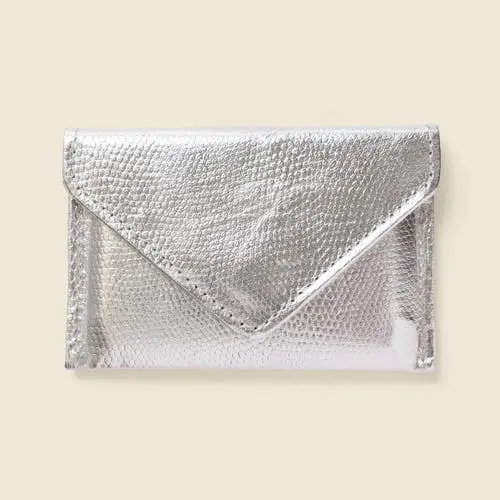 CASUPO Mini Envelope Wallet With Rfid Protection - Platinum