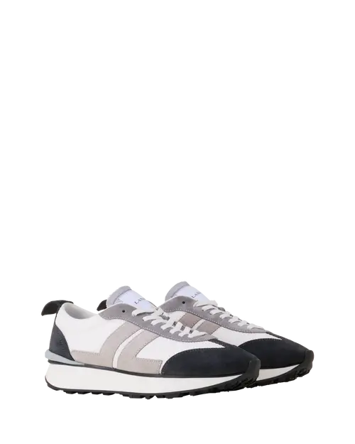 LANVIN Bumpr Sneakers In Mesh And Brushed Suede - Grey