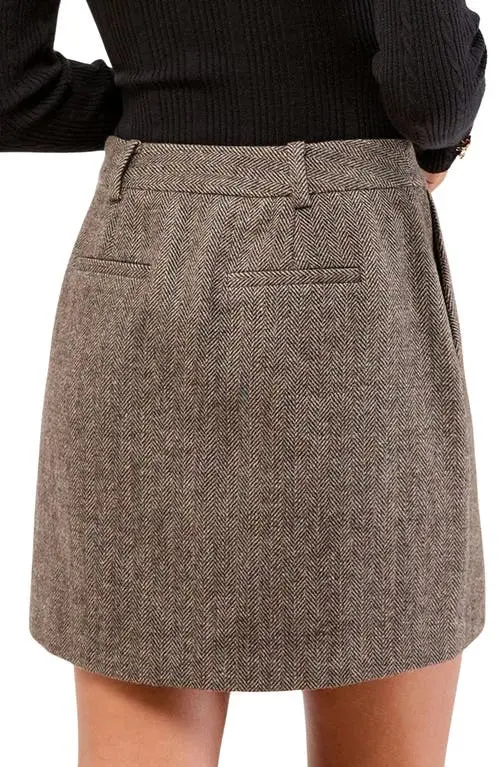 LIPSY Houndstooth Check Mini Skirt