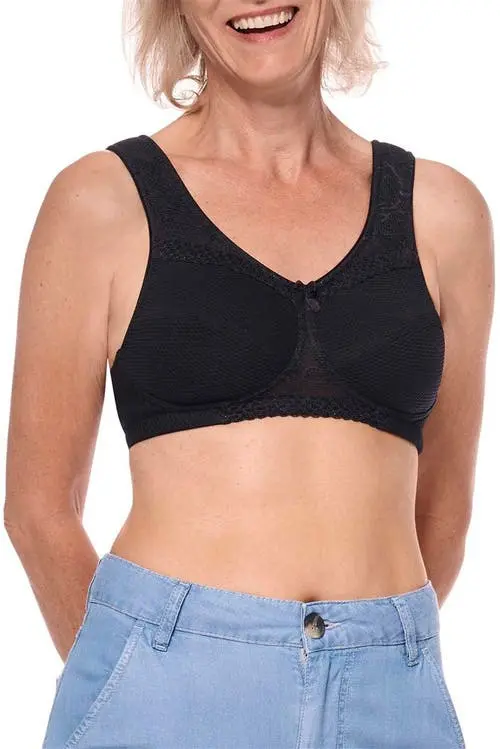 AMOENA Leslie Wire-free Bra - Black