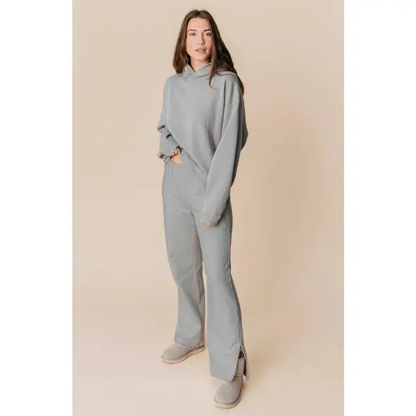 OCIO Organic Cotton Teddy Flare Pant - Ash