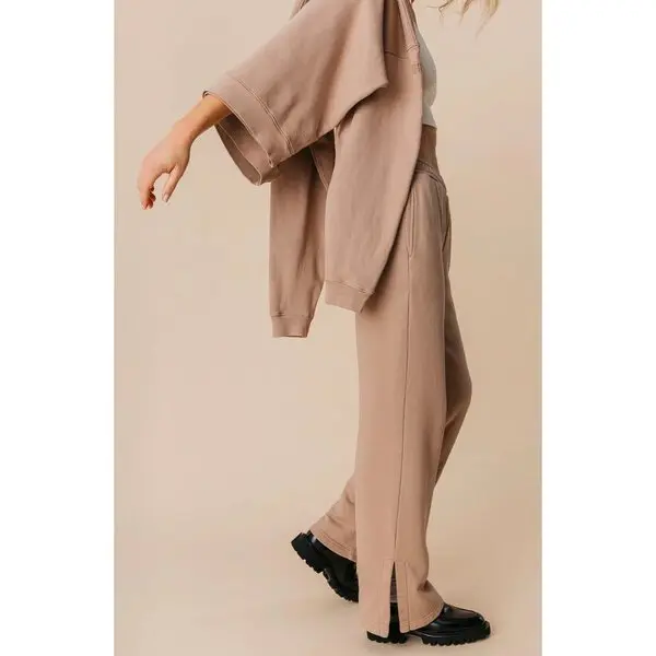 OCIO Organic Cotton Teddy Flare Pant - Fawn