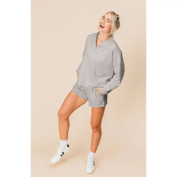 OCIO Organic Cotton Teddy Shorts - Ash