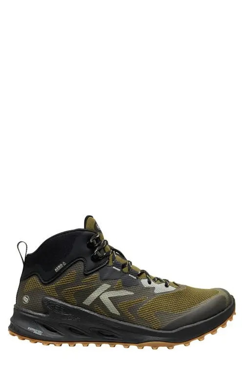 Keen Zionic Nxt Waterproof Hiking Sneaker - Dark Olive/black