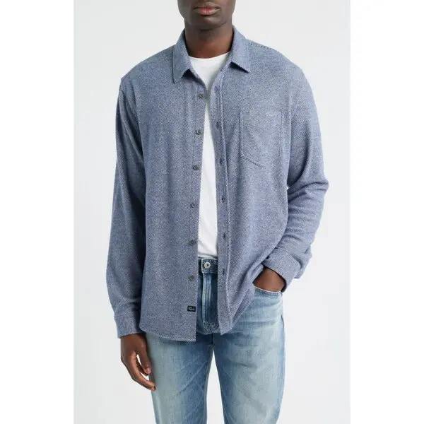 Rails Hawke Twill Button-up Shirt - Marine Twill