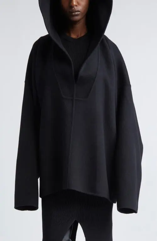 Rick Owens Hooded Cashmere Pullover