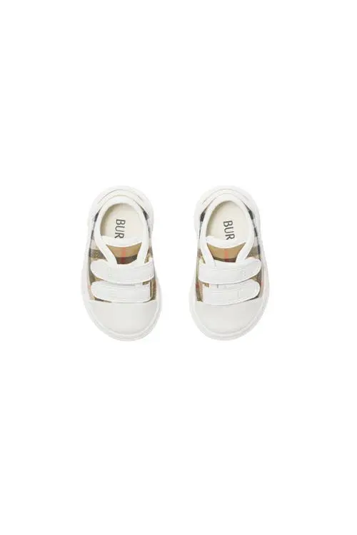 Burberry Check Cotton Canvas Sneakers