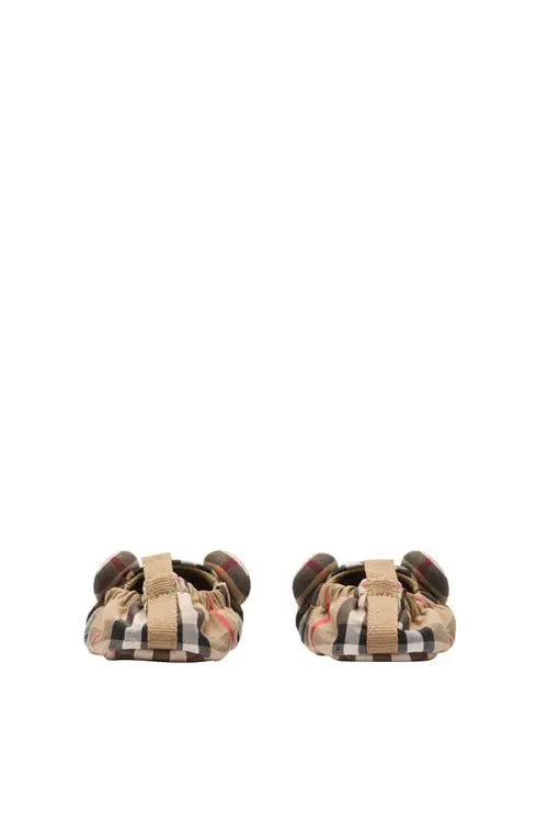 Burberry Thomas Bear Check Cotton Booties