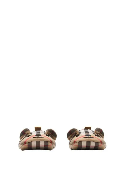 Burberry Thomas Bear Check Cotton Booties
