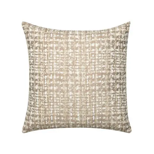 ELAINE SMITH Channel Indoor & Outdoor Woven Accent Pillow - Sable