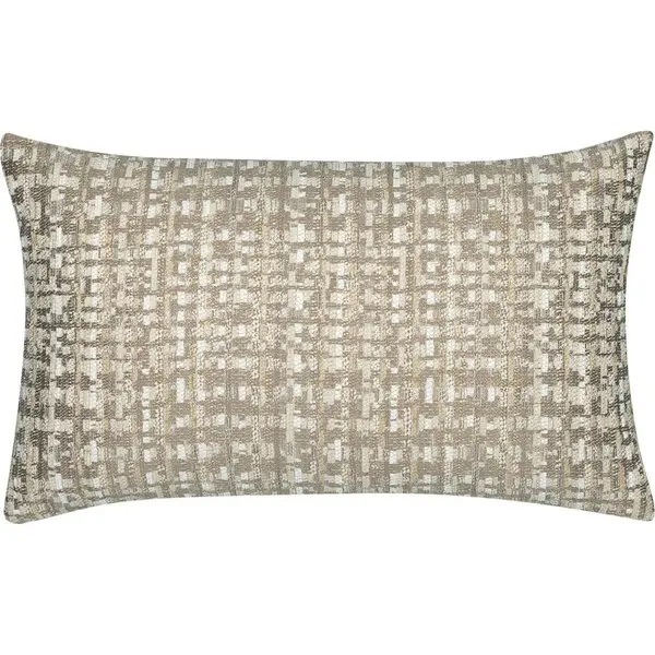 ELAINE SMITH Channel Indoor & Outdoor Woven Accent Pillow - Sable
