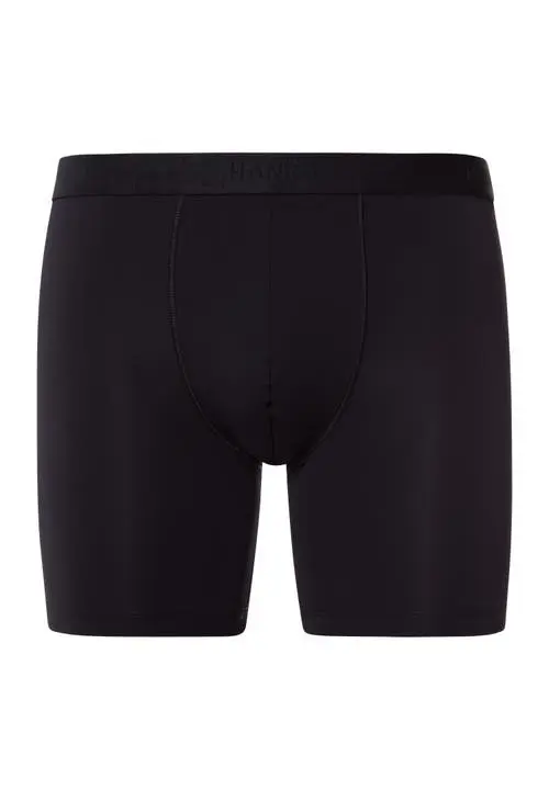 Hanro Micro Touch Long Boxer Brief - Black