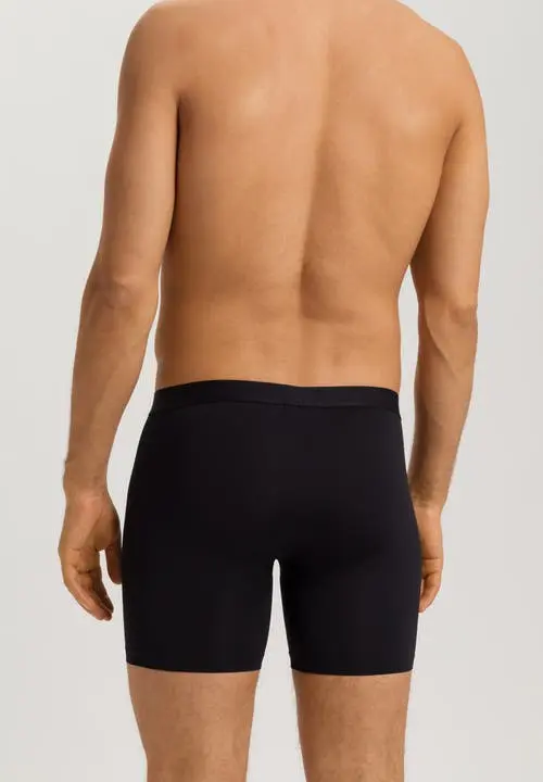 Hanro Micro Touch Long Boxer Brief - Black