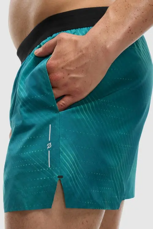 PELOTON 5 In Lined Run Short - Twinkling Rays