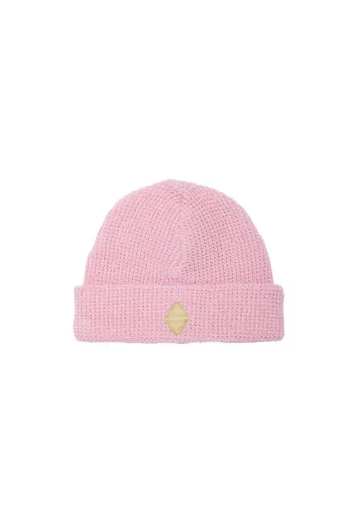 THE SUNDAY COLLECTIVE Organic Waffle Knit Beanie - Rhapsody Rose
