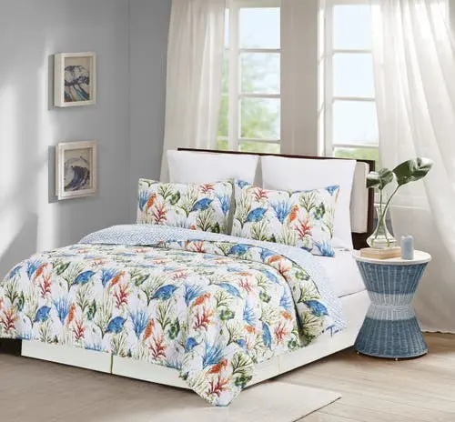 C&F HOME Marino Cotton Quilt Set Reversible And Machine Washable
