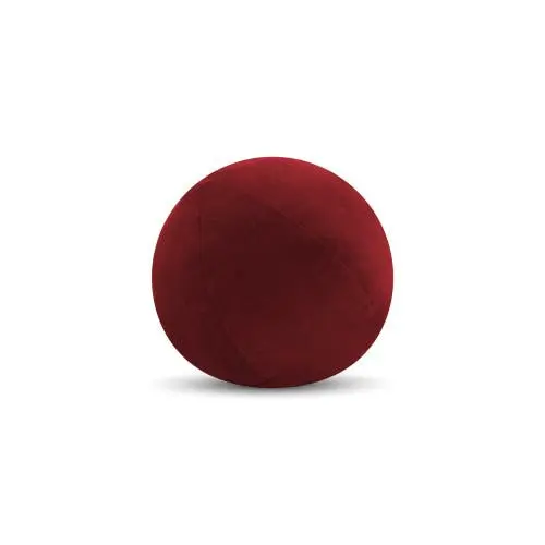 ELAINE SMITH Plush Velvet Indoor & Outdoor Woven Accent Orb Pillow - Lipstick