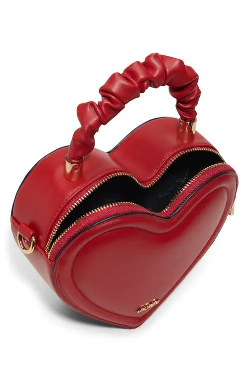 Aldo Faux Leather Heart Crossbody Bag