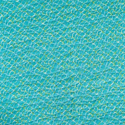 C&F HOME Santorini Coastal Beach Patchwork Embroidered And Applique Cotton Quilt Set Machine Washable