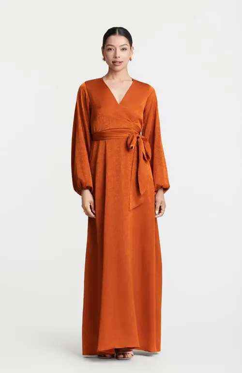 DIARRABLU Marieme Maxi Dress - Ayel Rust