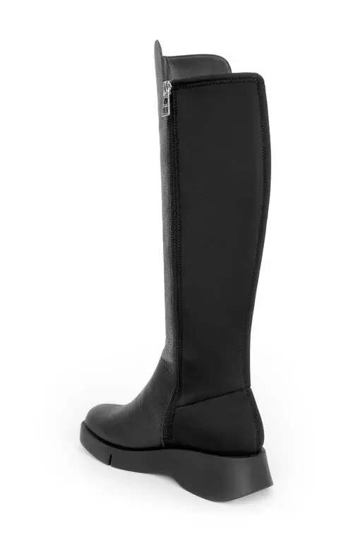 Aerosoles Flavia Knee High Boots - Black Pebbled Leather