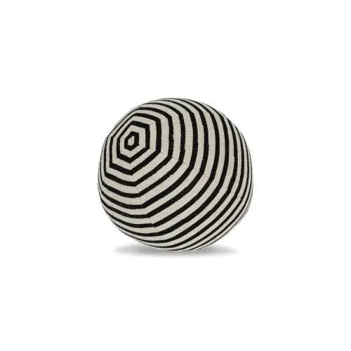 ELAINE SMITH Sincerity Indoor & Outdoor Woven Accent Orb Pillow - Ebony