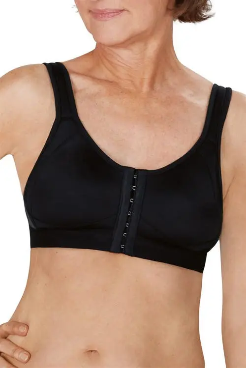 AMOENA Ester Post Surgery Bra - Black/grey