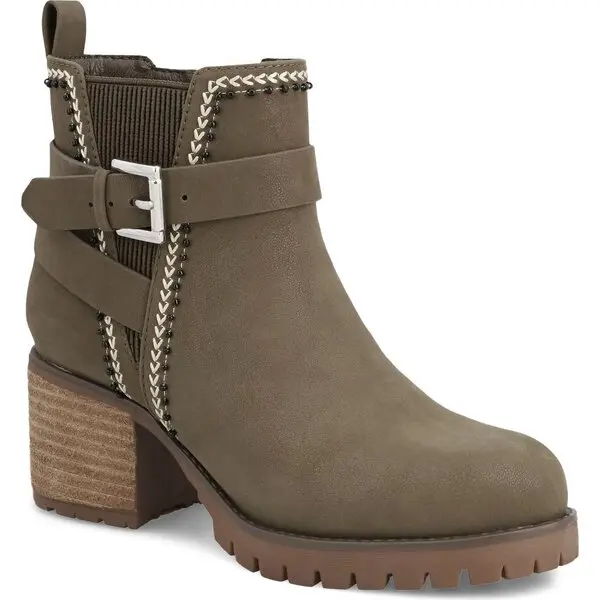 Mia Fausta Platform Bootie - Olive